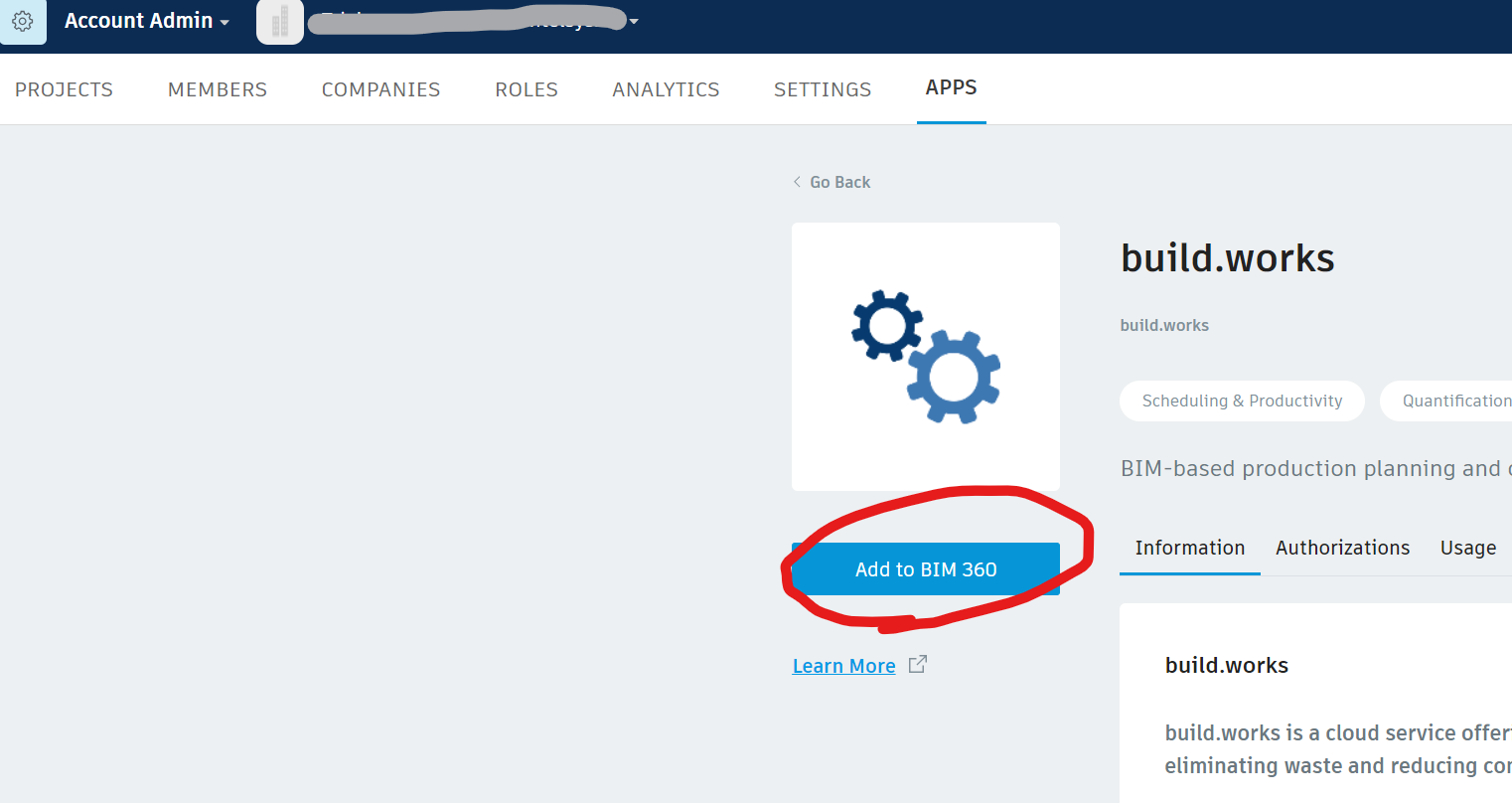 Connect Autodesk Construction Cloud with build.works – Support Center